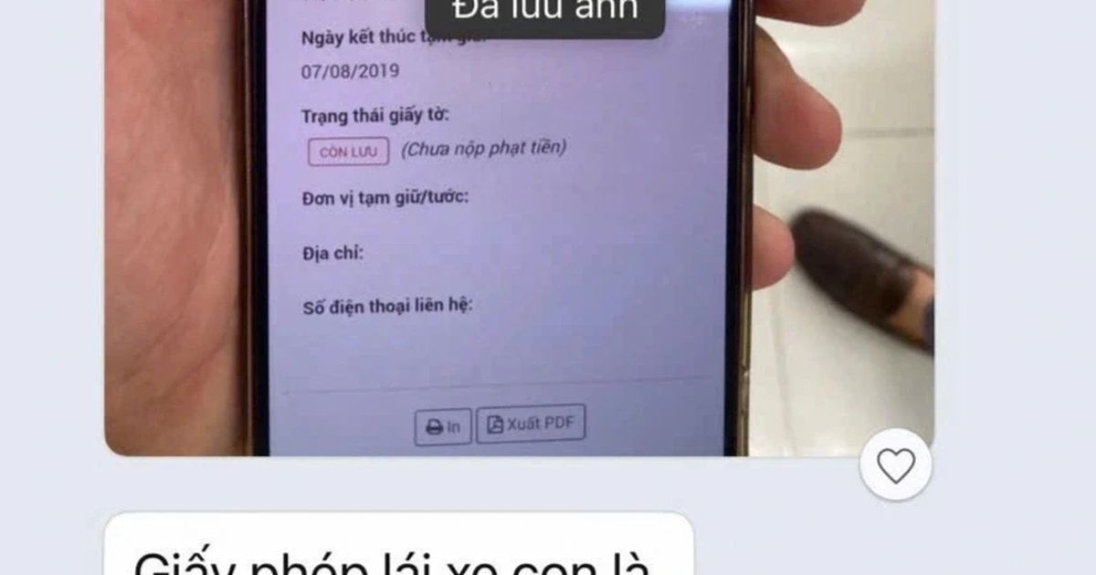Thông tin lan truyền "nộp 2 triệu đồng mới gỡ thông tin phạt nguội ...